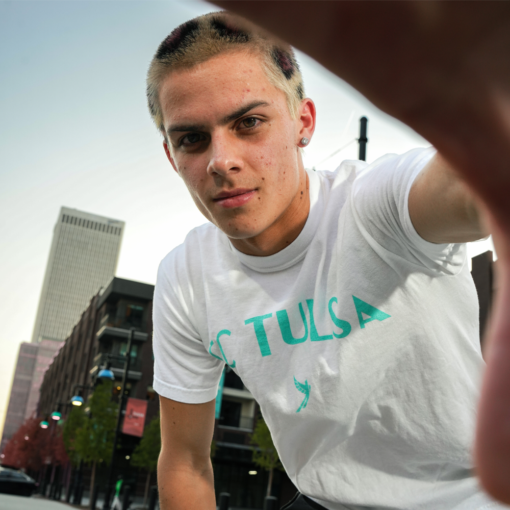 Adult FC Tulsa White & Patina Wordmark T-Shirt – FC Tulsa Team Store